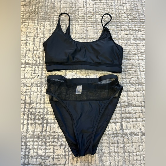 Ree Bees | Swim | Ree Bees Black Mesh Swim Set | Poshmark